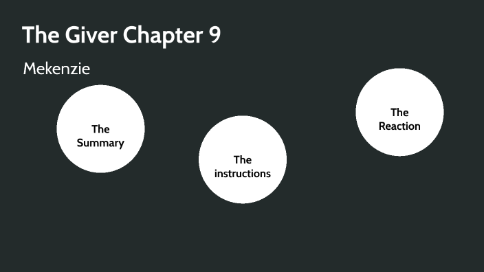 The Giver Chapter 9 by Mekenzie L on Prezi