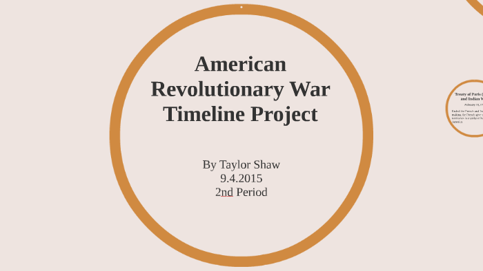 American Revolutionary War Timeline Project by Taylor Shaw` on Prezi