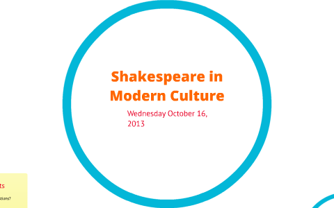 Shakespeare in Modern Culture by Nicole Martin on Prezi