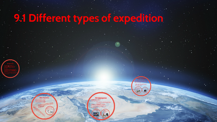 9.1 Different types of expedition by Harry Adelaide on Prezi