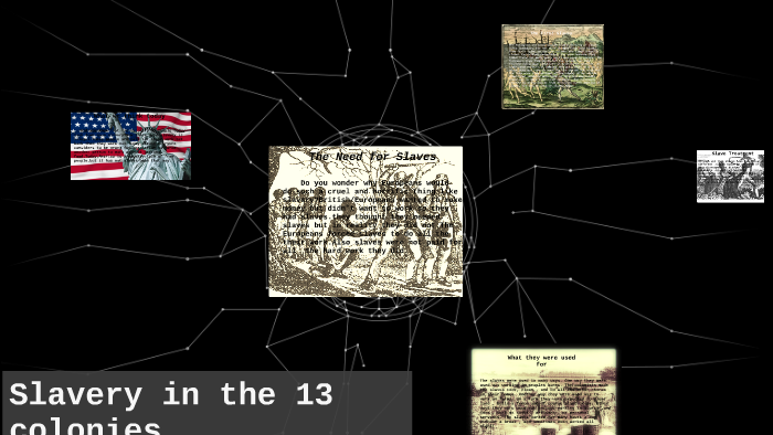 Slavery in the 13 colonies by on Prezi
