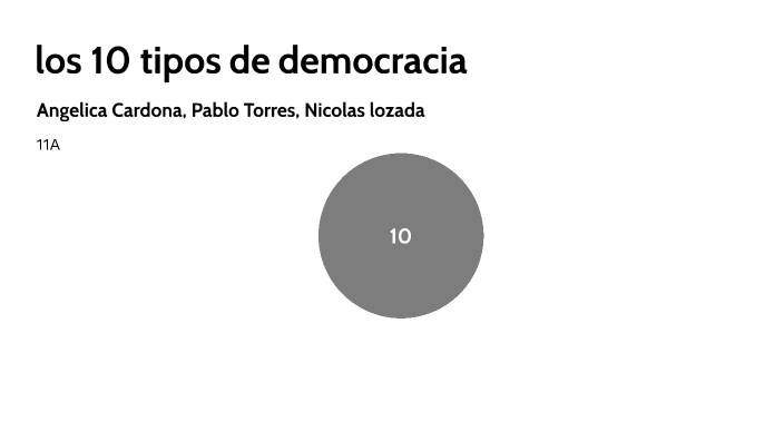 los 10 tipos de democracia by Pablo Torres on Prezi