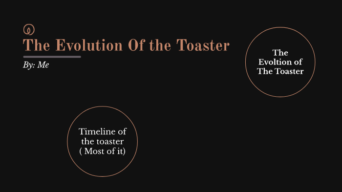 The evolution of the toaster by Akili McDougle on Prezi