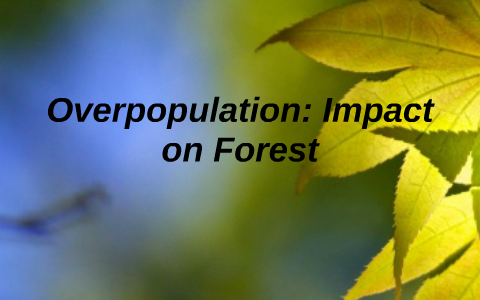 Overpopulation: Impact on Forest by Ajinkya Lalge on Prezi