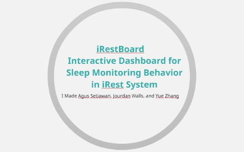 Interactive Dashboard for Sleep Monitoring Behavior in iRest by Jourdan ...
