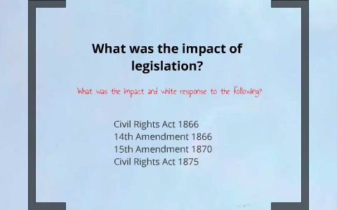 Civil Rights Act 1866 1875