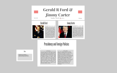 Gerald R Ford & Jimmy Carter by Sammy Smith
