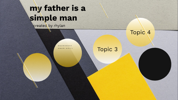 my father is a simple man by Rhylan young on Prezi