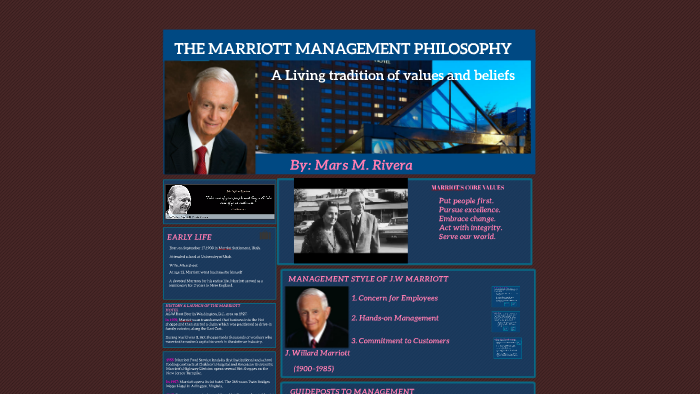THE MARRIOTT MANAGEMENT PHILOSOPHY by Samantha Opeña on Prezi