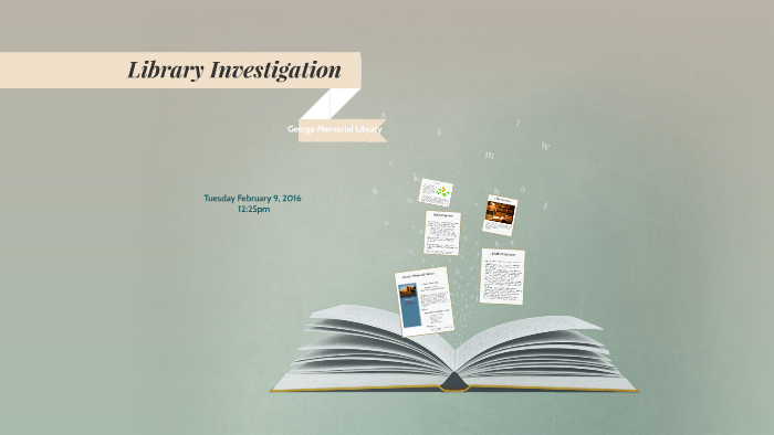 Library Investigation by Laura Respondek on Prezi