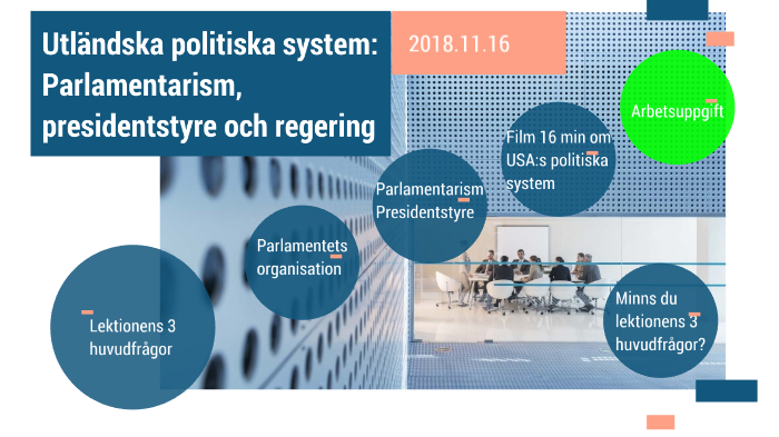 Utländska politiska system: parlamentarism, presidentstyre och regering ...