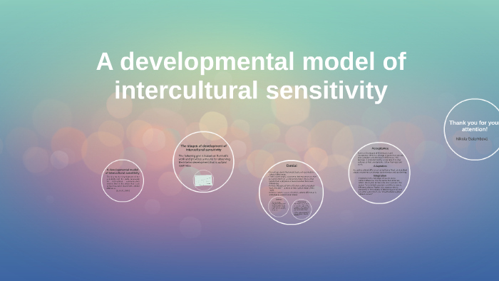 A developmental model of intercultural sensitivity by Nikola Galambová ...