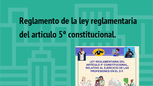 REGLAMENTO DE LA LEY REGLAMENTARIA DEL ARTÍCULO 5° CONSTITUCIONAL ...