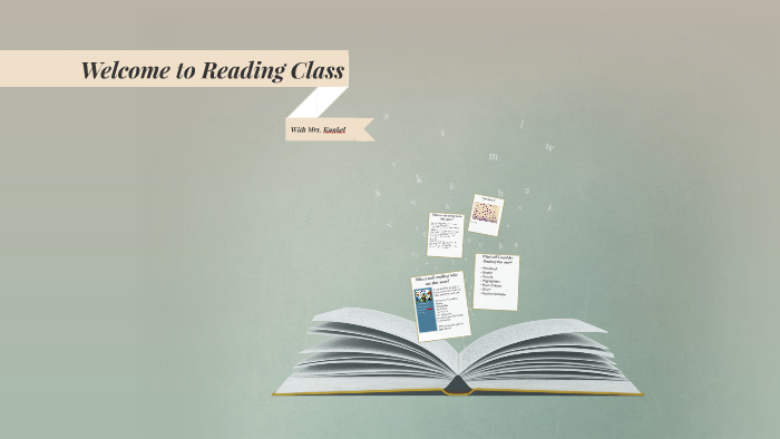 Welcome to Reading Class by Megan Kunkel