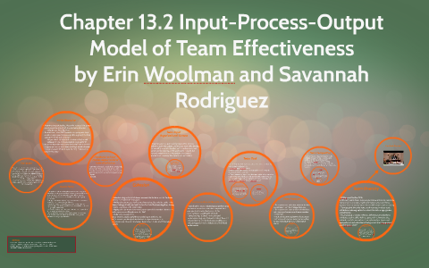 Chapter 13.2 Input-Process-Output Model of Team Effectivenes by ...