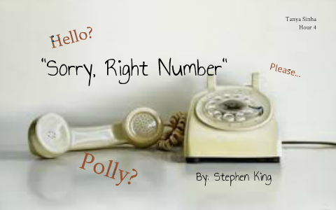 Sorry right number by Tanya Sinha on Prezi