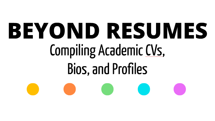 UBC Post Doc: Beyond Resumes - CVs by Life Strategies on Prezi