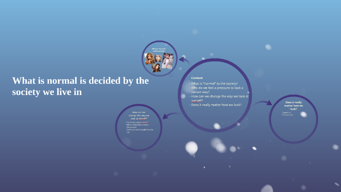 What is normal is decided by the society we live in by Mathilda ...