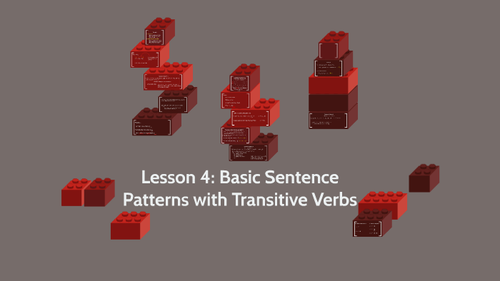 Lesson 4: Basic Sentence Patterns with Transitive Verbs by Ken Green on ...