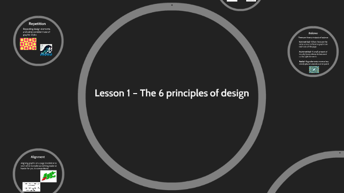 Lesson 1 – The 6 principles of design by Jaymie Stewart