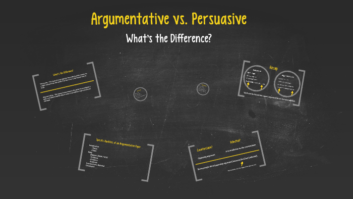 Argumentative vs. Persuasive by Linsie Mergy on Prezi