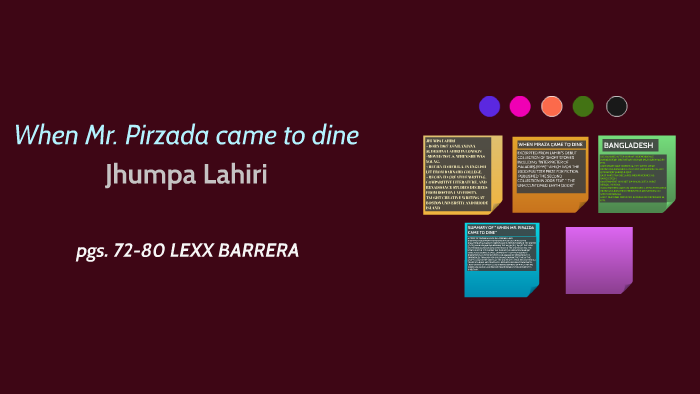 When Mr. Pirzada came to dine by Patrick Moseley on Prezi