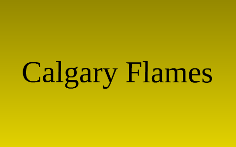 Calgary Flames by Brett Silcox on Prezi