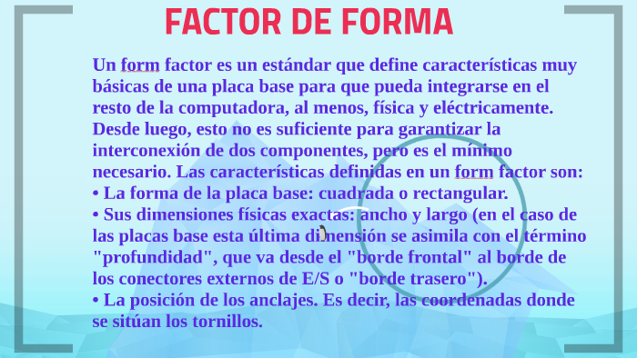 FACTOR DE FORMA by juan narvaez