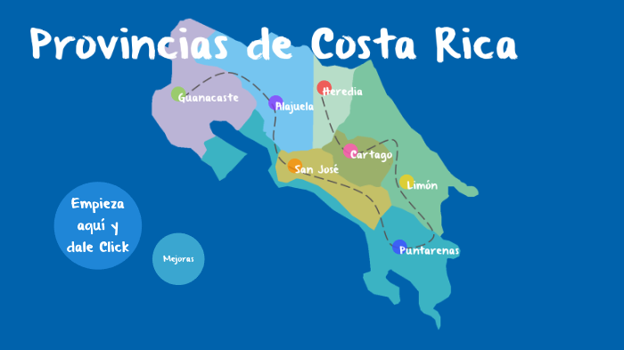 Provincias de Costa Rica by Yanina Logan on Prezi
