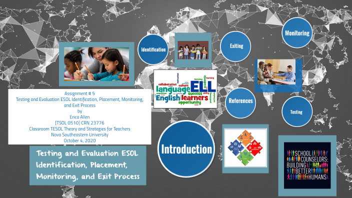 Testing and Evaluation ESOL Identification, Placement, Monitoring, and ...