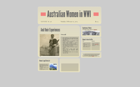 Australian Women in WWI by Michelangelo Nguyen on Prezi
