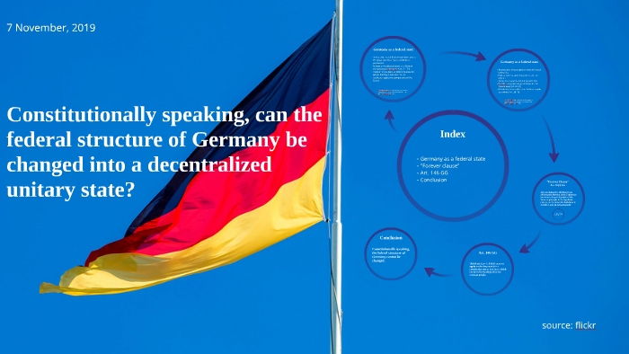 Can the federal structure of Germany be changed into a decen by ...