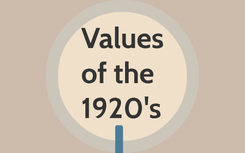 Values of the 1920's by lindsey Nunn on Prezi