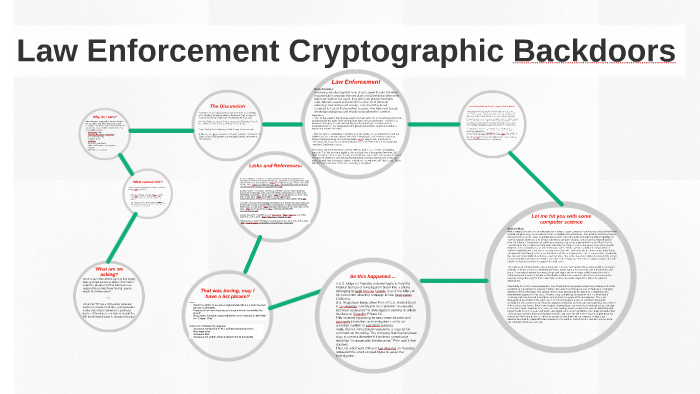 Law Enforcement's Cryptographic Backdoors by Mark Ballin on Prezi