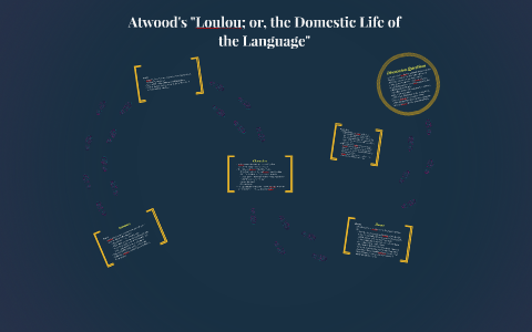 Atwood's Loulou; or, the Domestic Life of the Language by Tierney ...