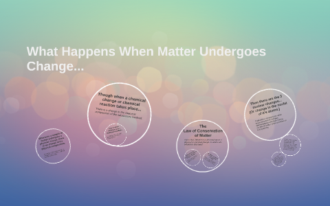 What Happens When Matter Undergoes Change by Taylor McKenzie on Prezi