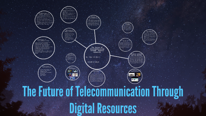 The future of telecommunication through digital resources by Omar Nouri