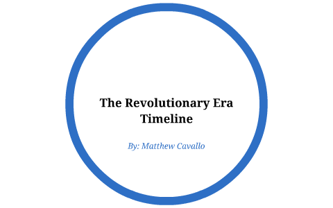 The Revolutionary Era Timeline by on Prezi