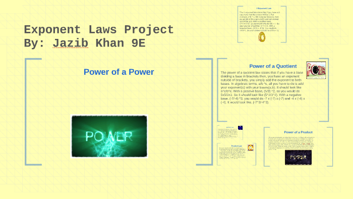 Exponent Laws Project by Jazib Khan on Prezi