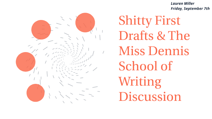 Shitty First Drafts & The Miss Dennis School of Writing by Lauren ...