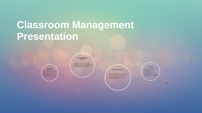 Classroom Management Presentation by on Prezi