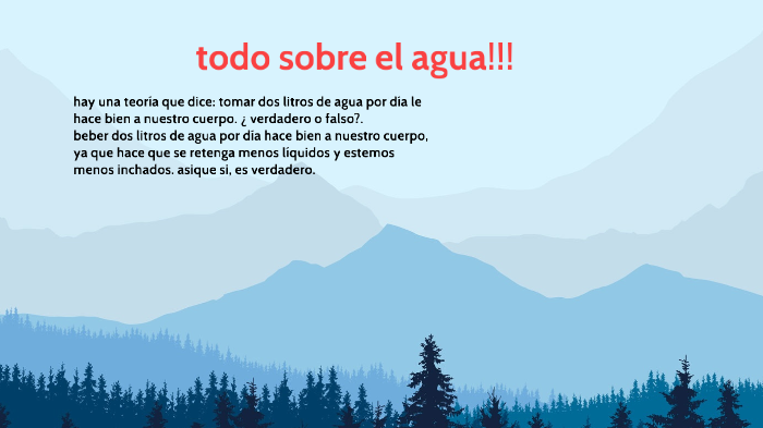 presentación sobre el agua by mariela ruiz on Prezi