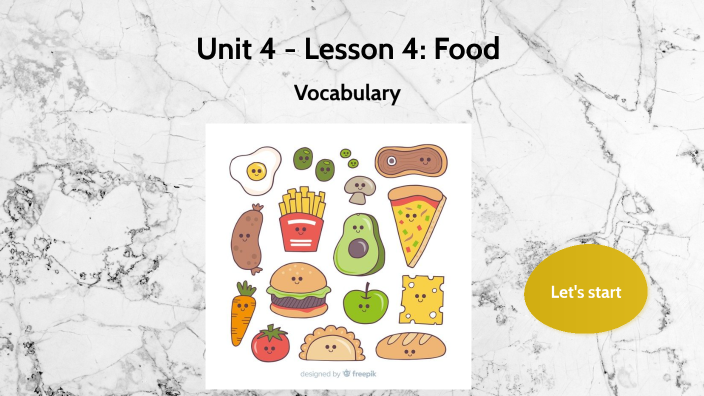 1° - Lesson 4: food - unit 4 by Ana Rodríguez on Prezi