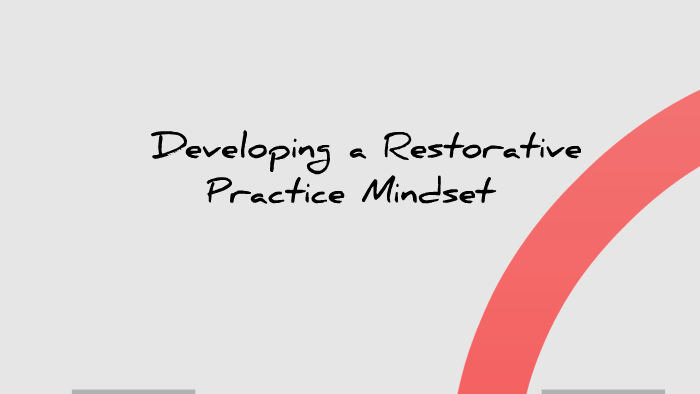 Developing a Restorative Practice Growth Mindset by Steve Ostergaard on ...