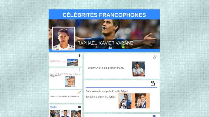 CÉLÉBRITÉS FRANCOPHONES by nuria cotano on Prezi