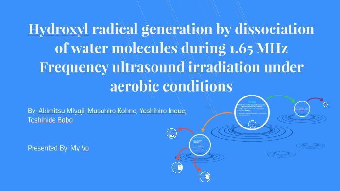 Hydroxyl radical generation by dissociation of water molecul by My Vo ...