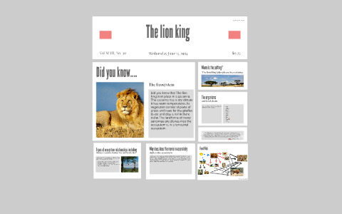 The Lion King ecosystem by Steven Sanchez on Prezi