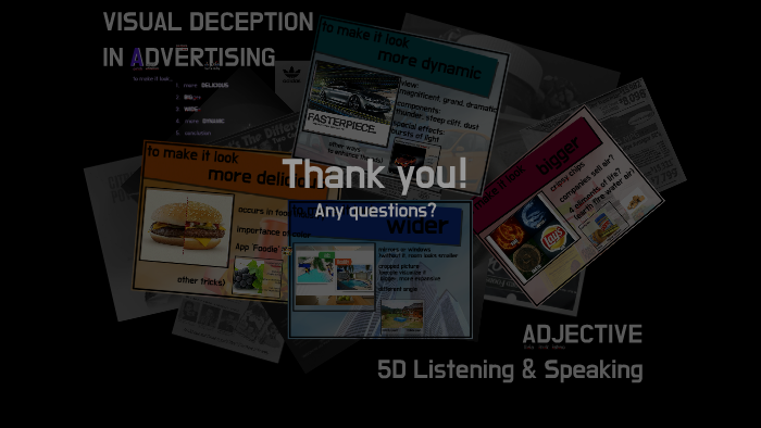 VISUAL DECEPTION IN ADVERTISING by 선정 김 on Prezi