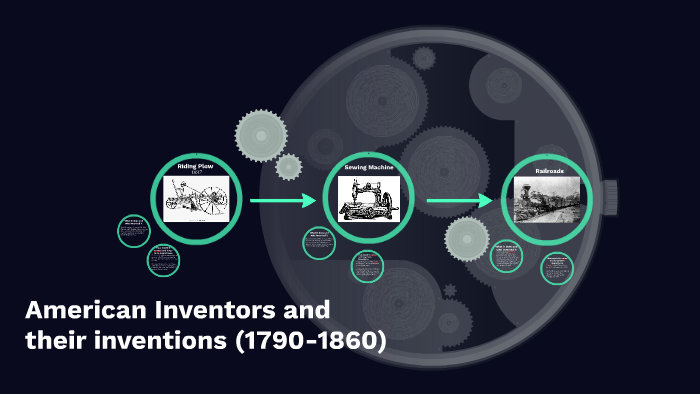 American Inventors and their inventions (1790-1860) by Gracie Sorrells ...