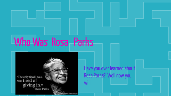 Rosa Parks by Dylan Beerman by Glynna Carruthers on Prezi